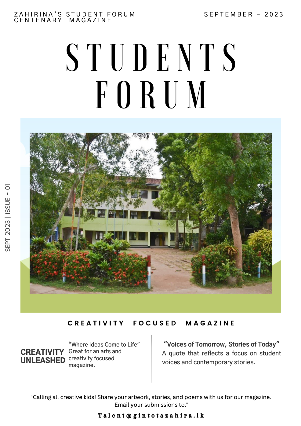 Student Forum – Sept 2023 – Zahira College